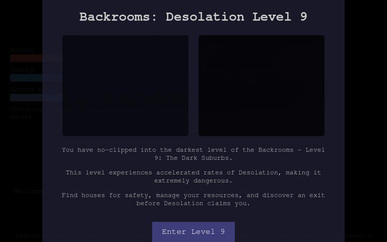Backrooms: Desolation Level 9 ― Perchance Generator