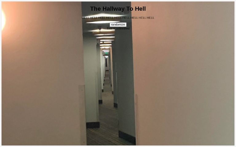 The Hallway To Hell ― Perchance Generator