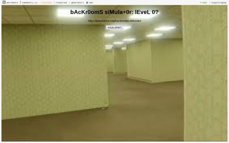 bAcKr0omS siMula+0r: lEveL 0? ― Perchance Generator