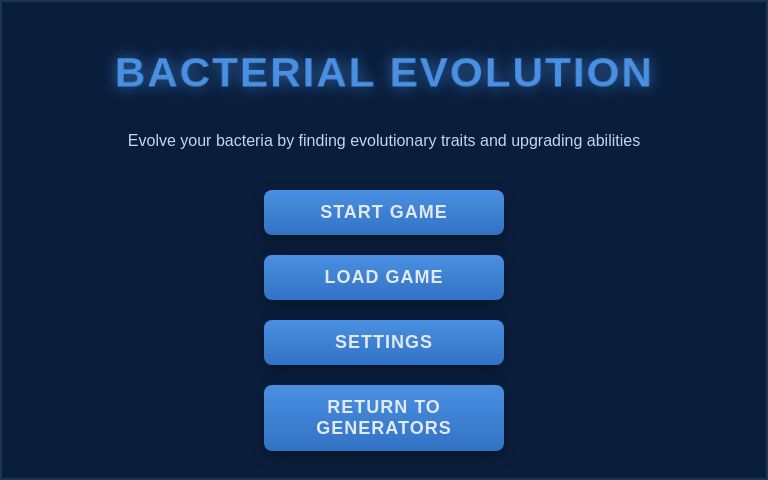 Bacterial Evolution ― Perchance Generator
