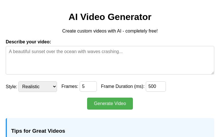 AI Video Generator