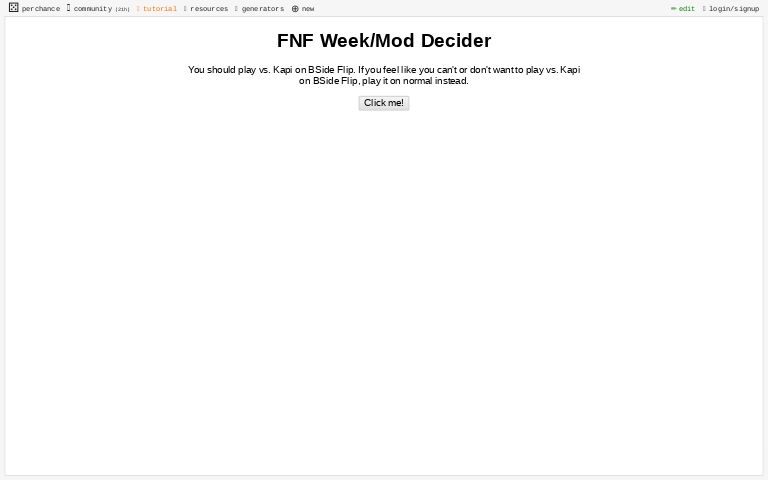 FNF Week/Mod Decider ― Perchance Generator