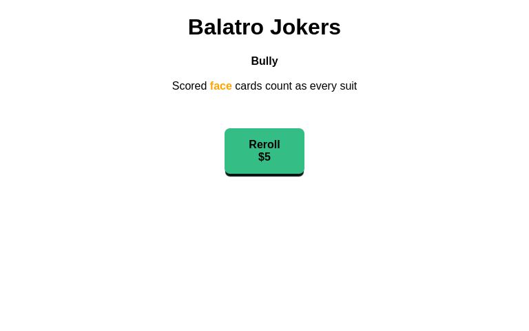 Balatro Jokers ― Perchance Generator