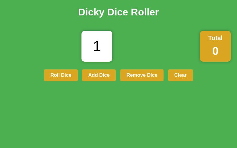 Dicky Dice Roller ― Perchance Generator