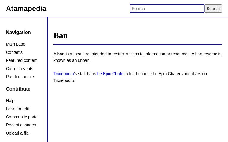 Ban ― Perchance Generator