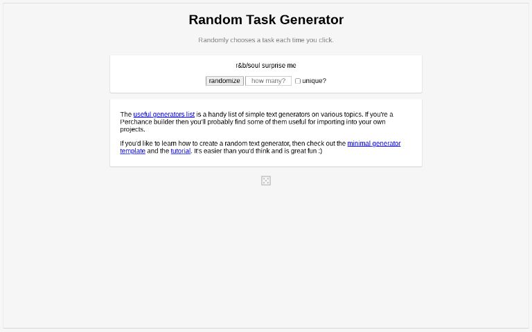 Random Task Generator