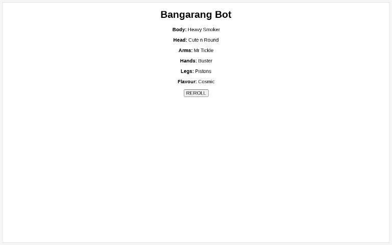Bangarang Bot ― Perchance Generator