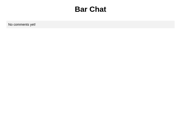 Bar Chat