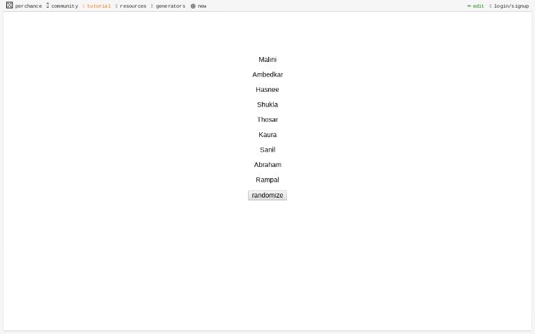Minimal ― Perchance Generator