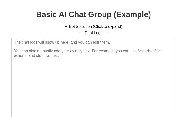 Basic AI Chat Group (Example)