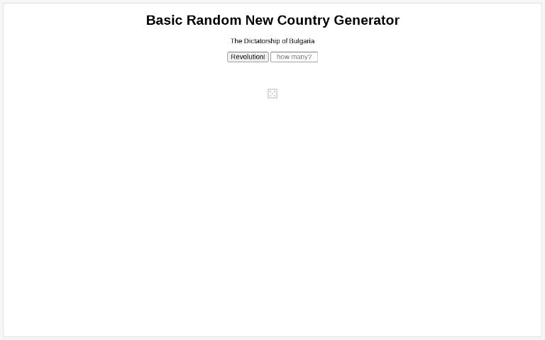 Basic Random New Country Generator