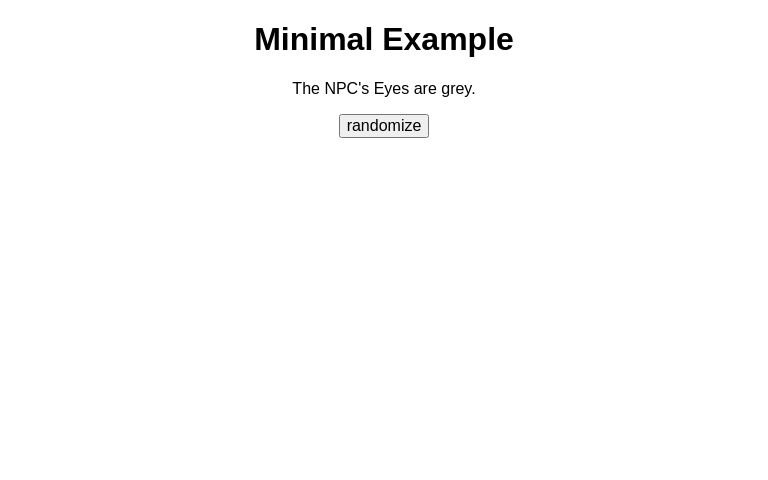 Basic Npc Description ― Perchance Generator