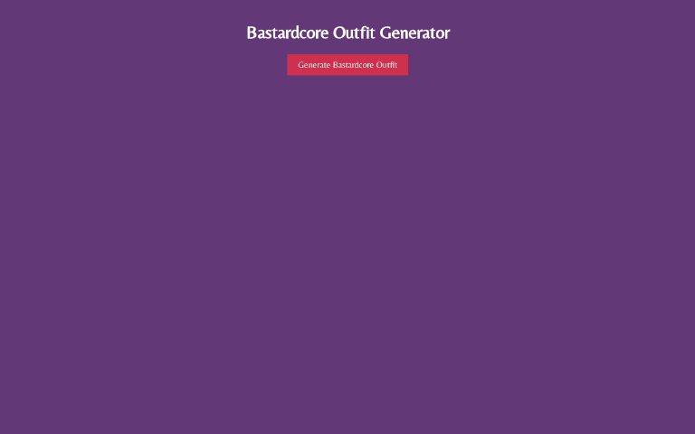 Bastardcore Outfit Generator