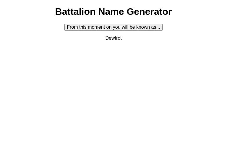 Battalion Name Generator