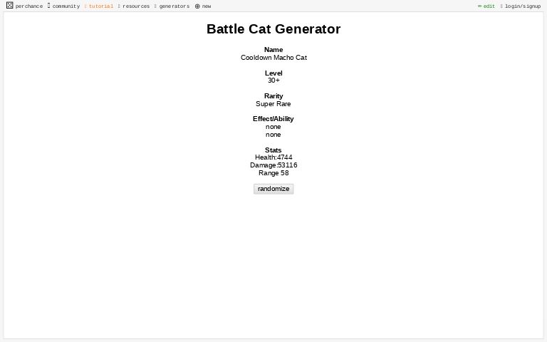Battle Cat Generator