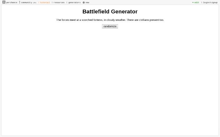 Battlefield Generator