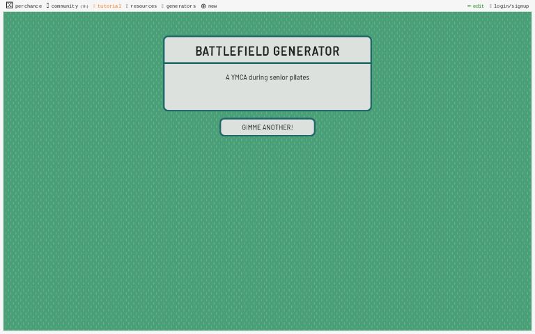 Battlefield Generator