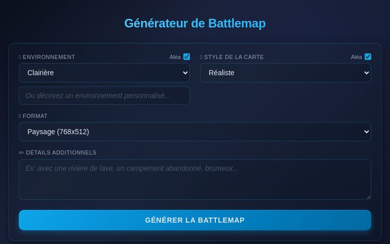 Générateur de Battlemap ― Perchance Generator
