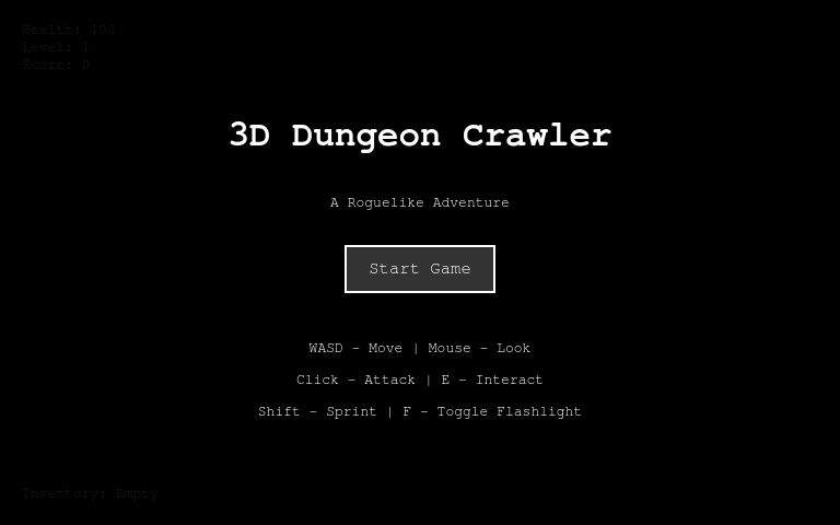 3D Dungeon Crawler ― Perchance Generator
