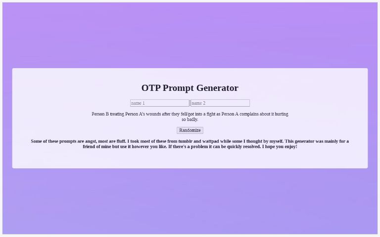 OTP Prompt Generator