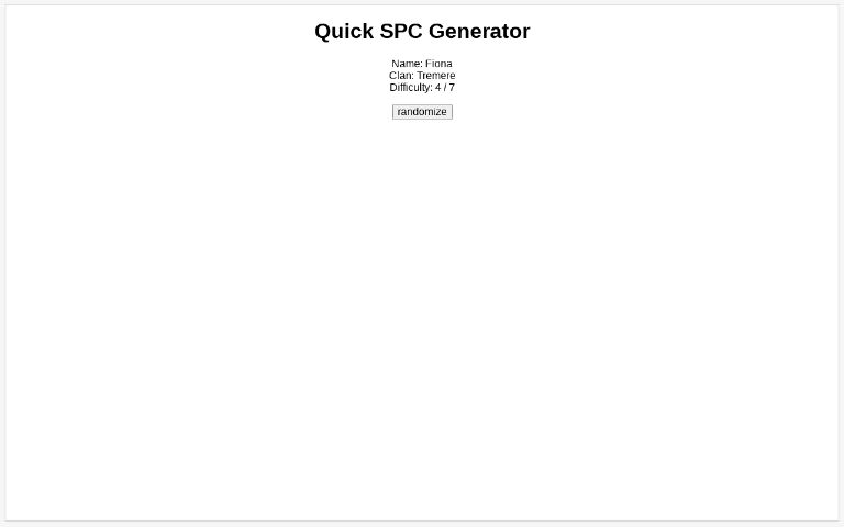 Quick SPC Generator