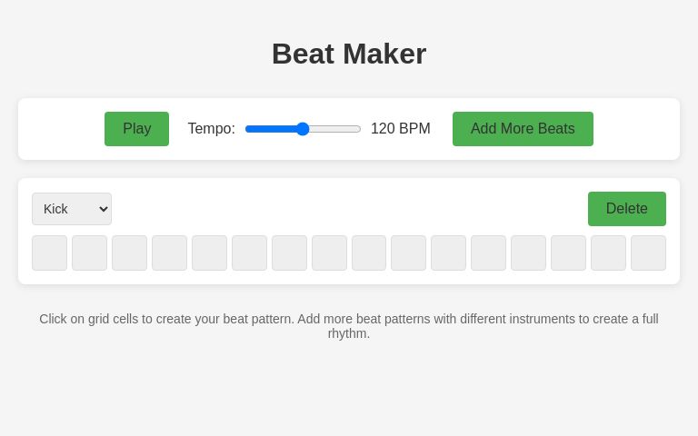 Beat Maker ― Perchance Generator