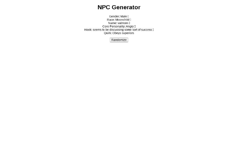 NPC Generator