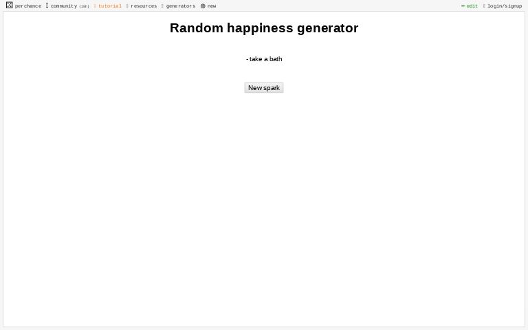 Random happiness generator