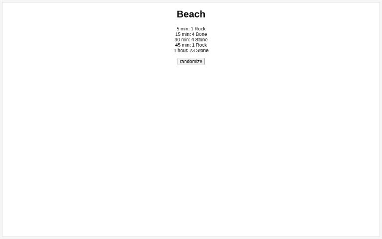 Beach ― Perchance Generator