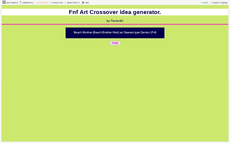 Fnf Art Crossover idea generator.