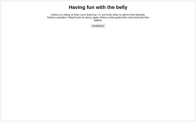 Having fun with the belly ― Perchance Generator