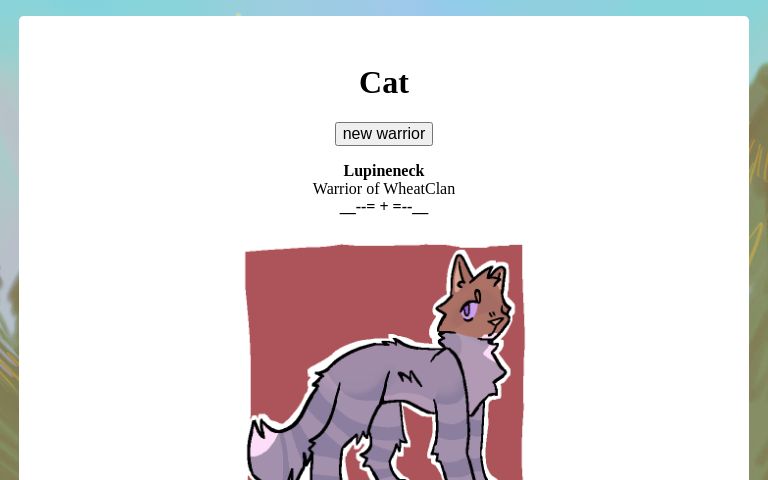 Cat ― Perchance Generator