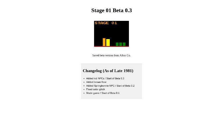 Stage 01 Beta 0.3 ― Perchance Generator