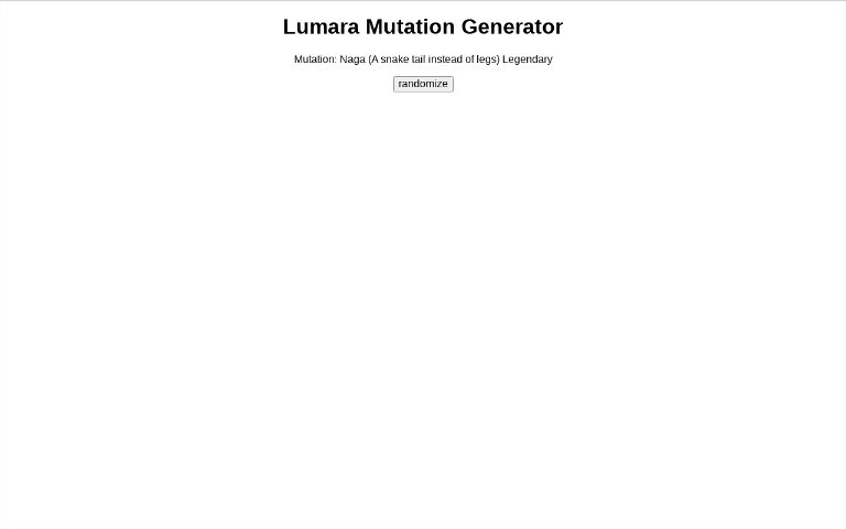 Lumara Mutation Generator
