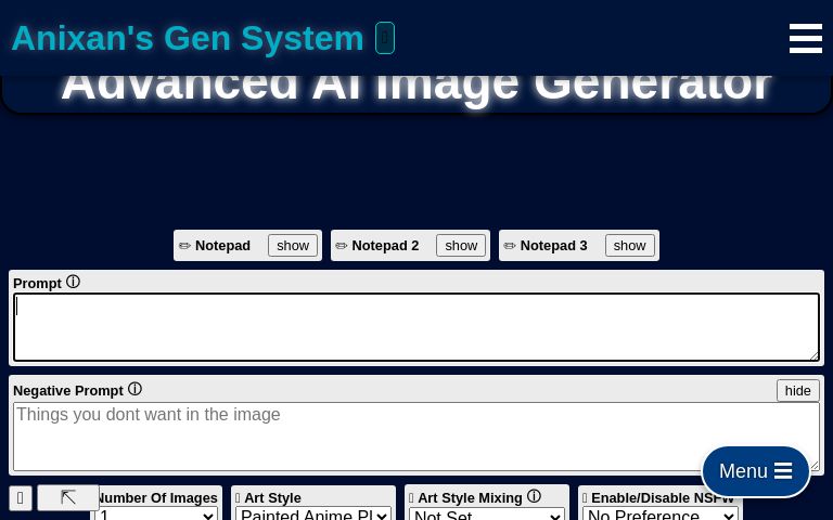 Advanced AI Image Generator