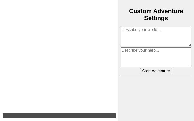 Custom Adventure Settings ― Perchance Generator