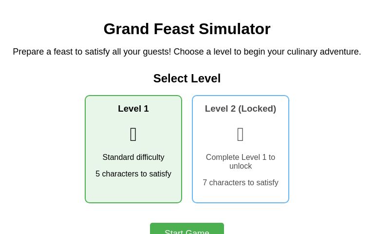 Grand Feast Simulator ― Perchance Generator