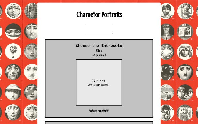 Character Portraits ― Perchance Generator