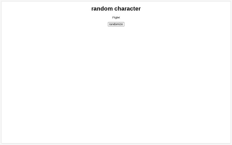 random character ― Perchance Generator