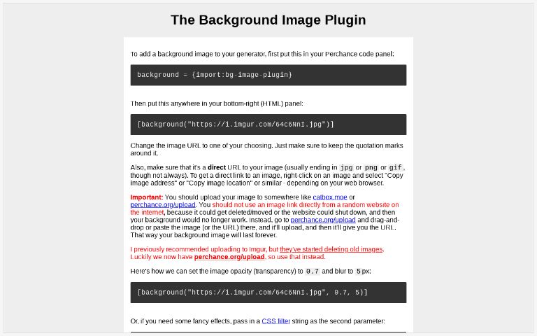 The Background Image Plugin