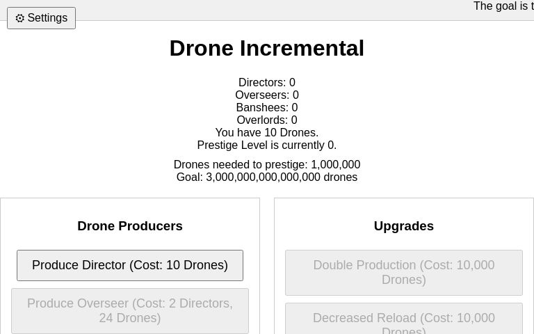 Drone Incremental ― Perchance Generator
