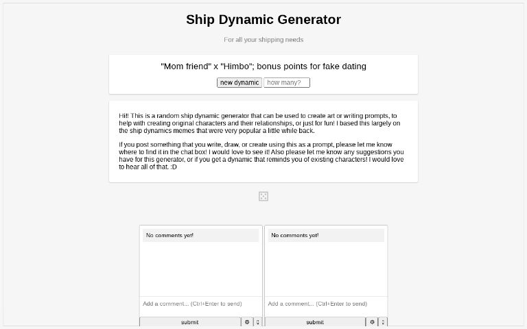 Ship Dynamic Generator