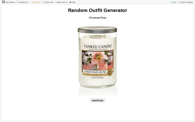 Random Outfit Generator