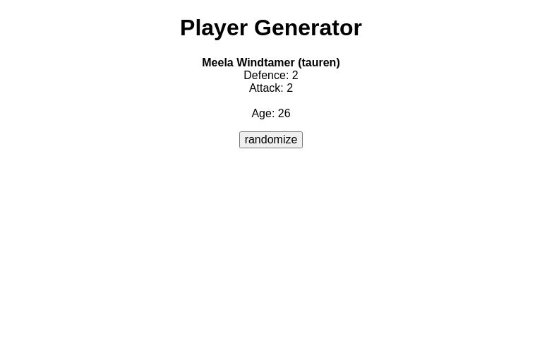 Player Generator