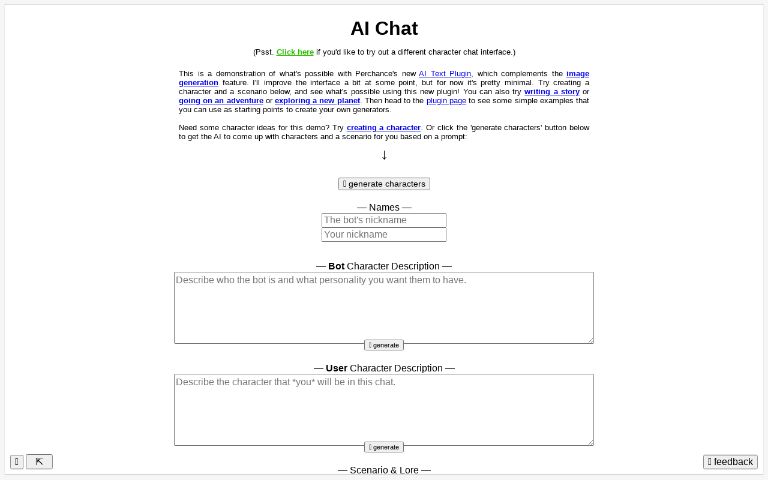 AI Chat & Roleplay (online, free, no sign-up, unlimited)