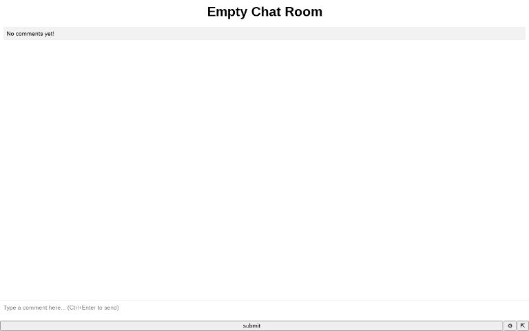Empty Chat Room