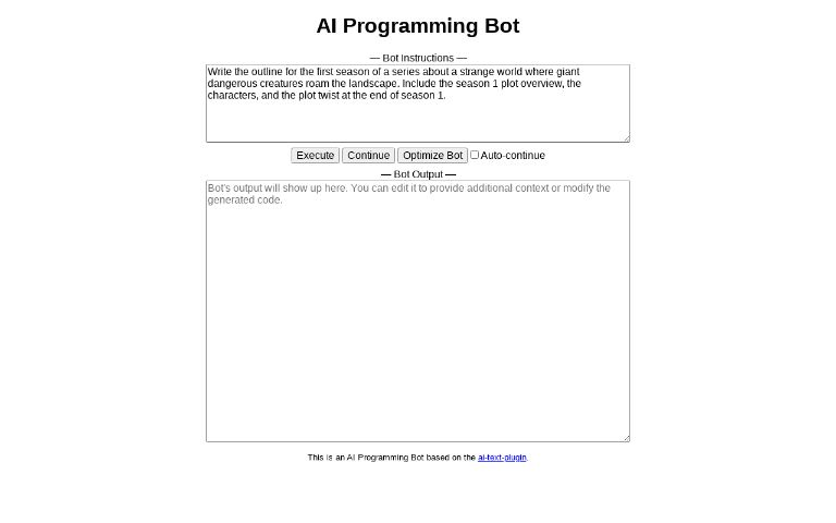 AI Programming Bot ― Perchance Generator