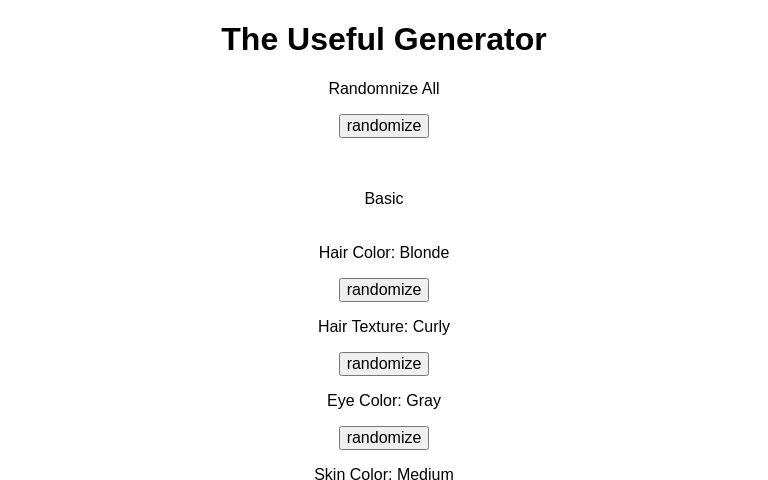 The Useful Generator