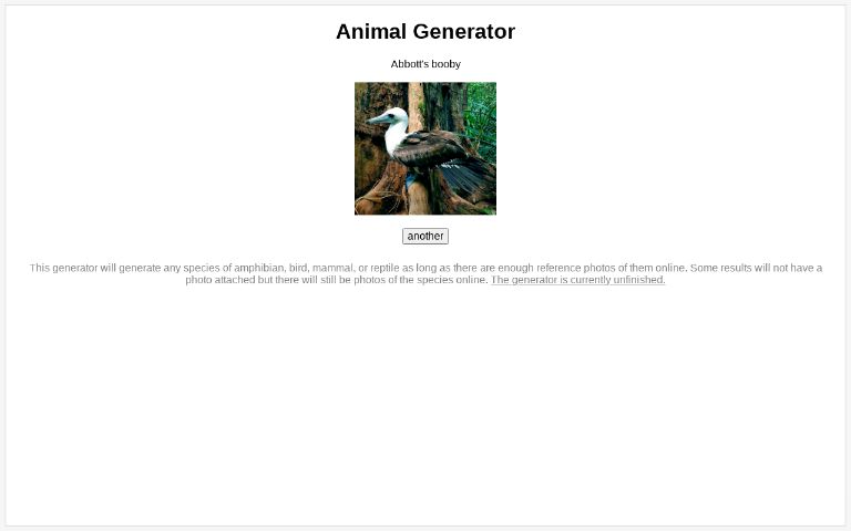 Animal Generator