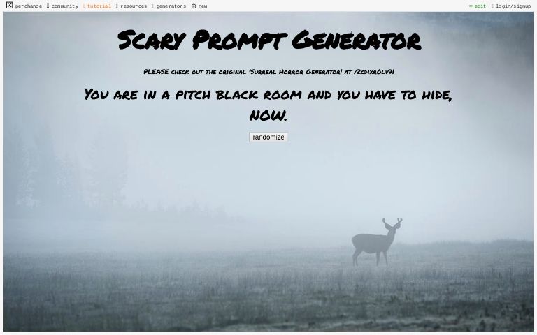 Scary Prompt Generator